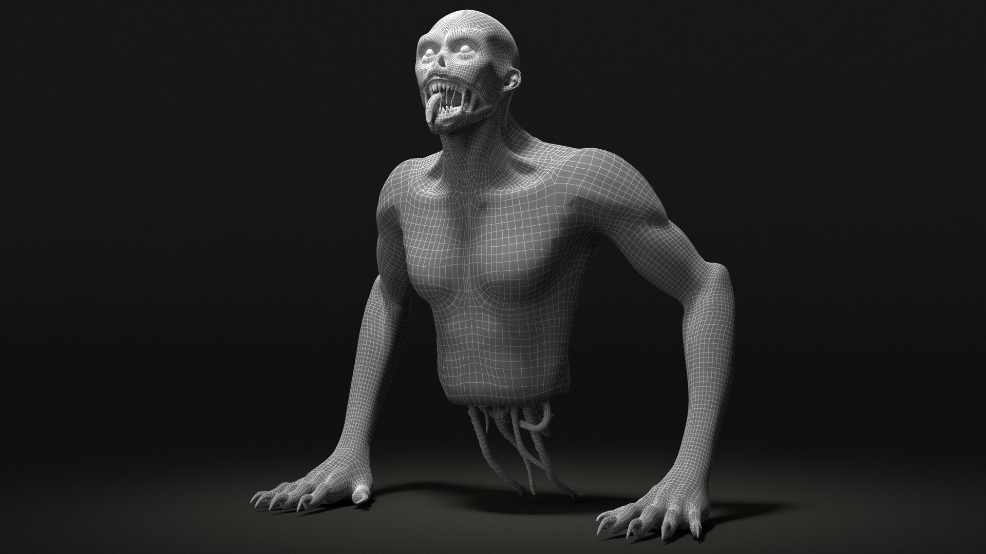 Teke Teke Scary Monster Model - TurboSquid 2287118