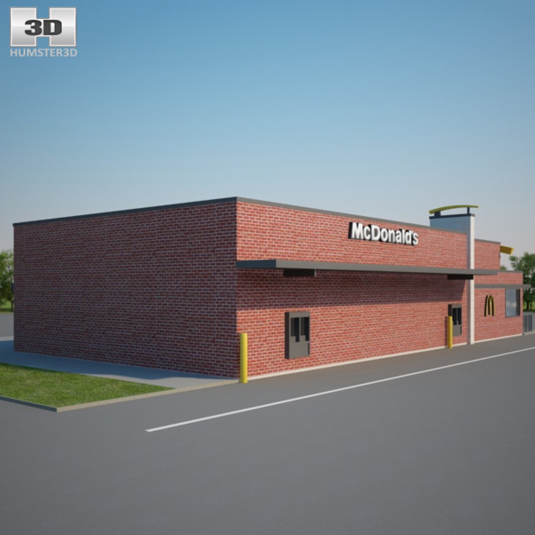 Mcdonald restaurant 3D model - TurboSquid 1235617