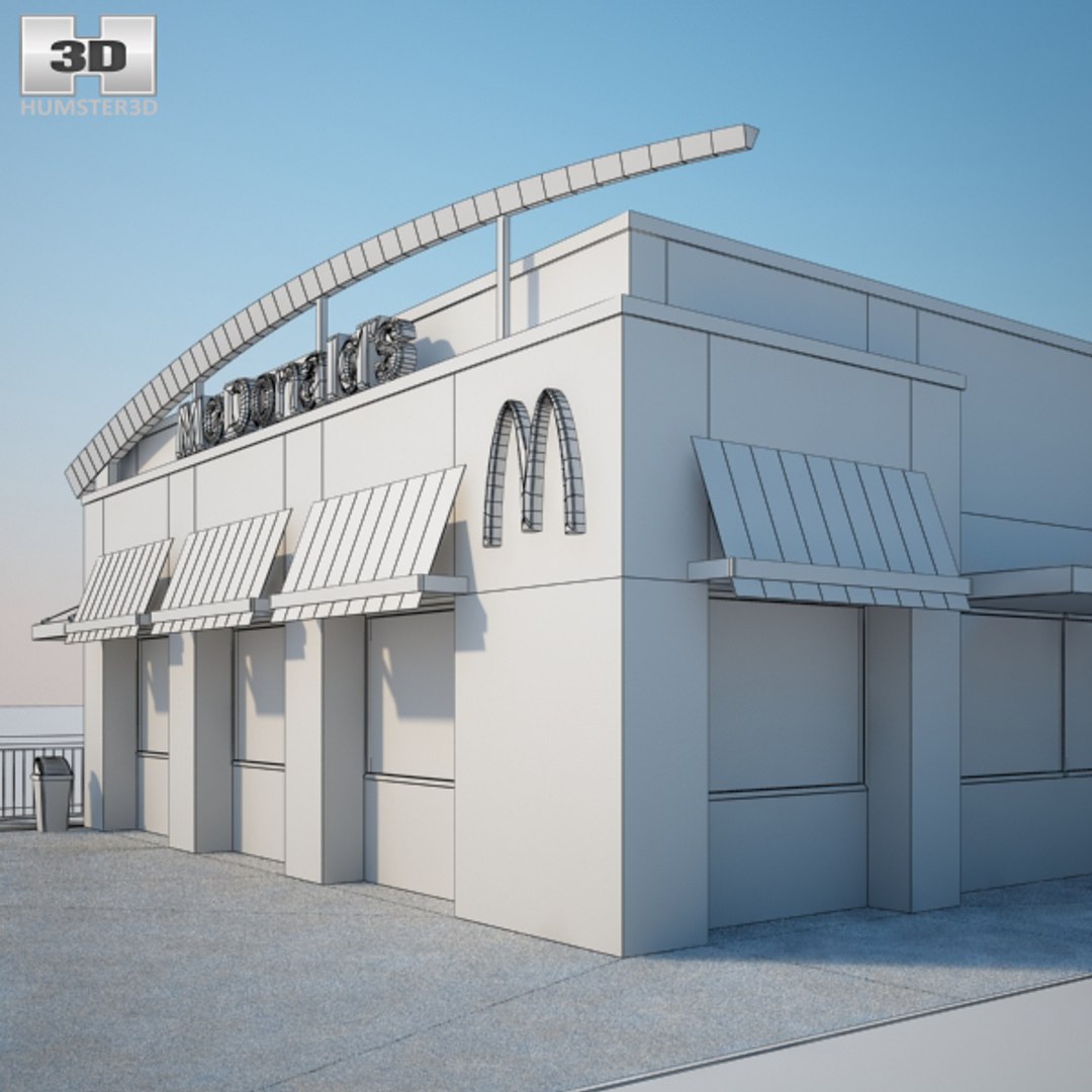 Mcdonald restaurant 3D model - TurboSquid 1235617
