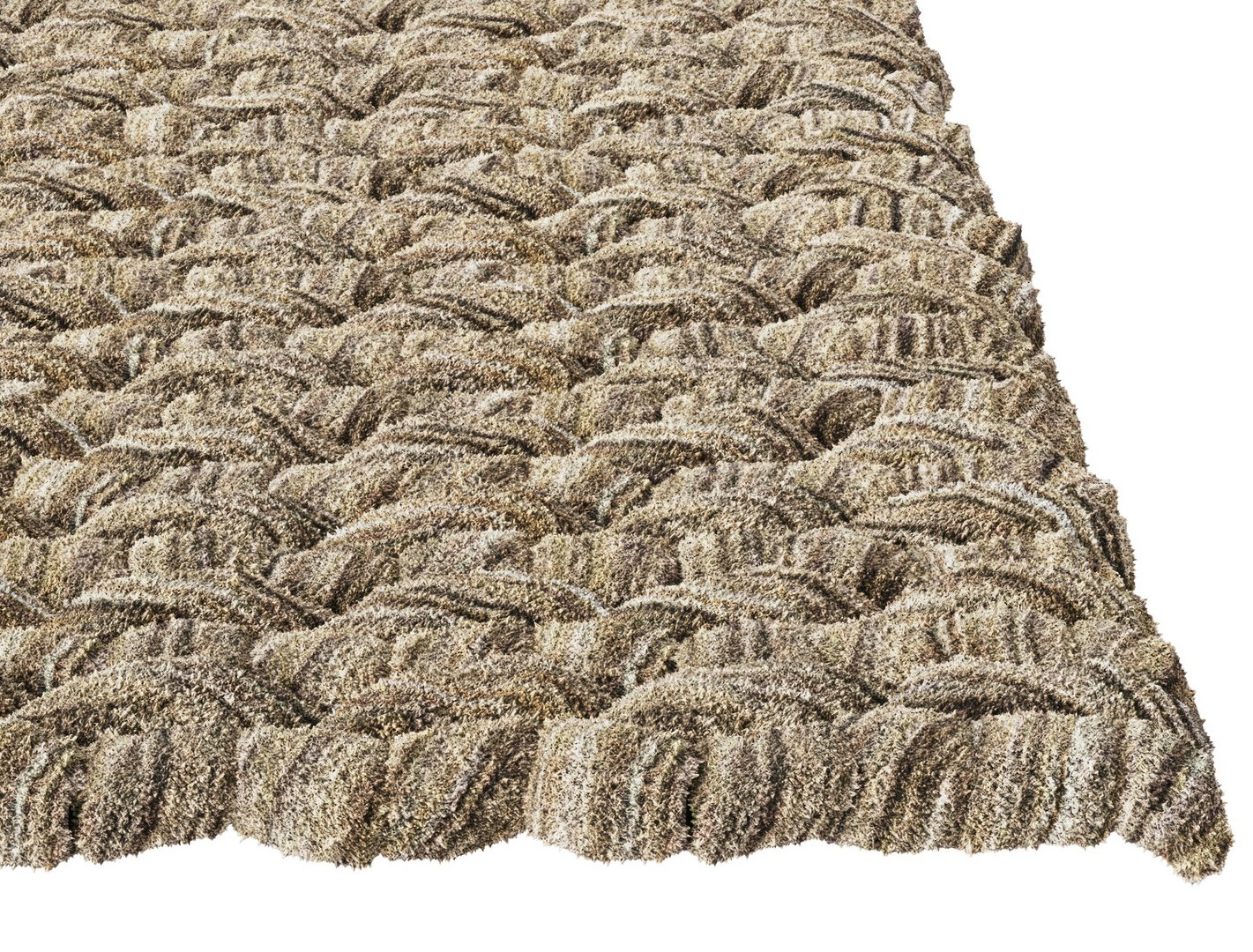 Rope Wicker Rectangle Carpet Model - TurboSquid 2285483