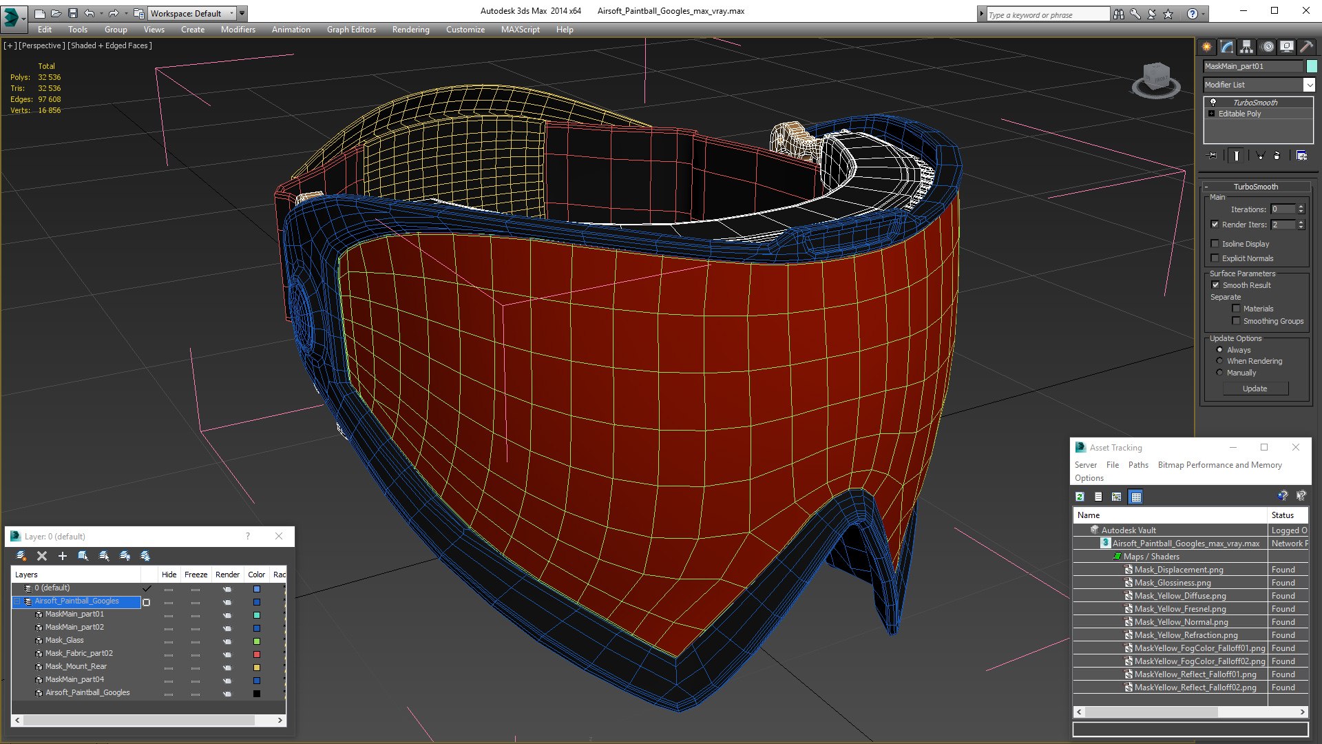 Airsoft Paintball Googles 3D Model - TurboSquid 1861412