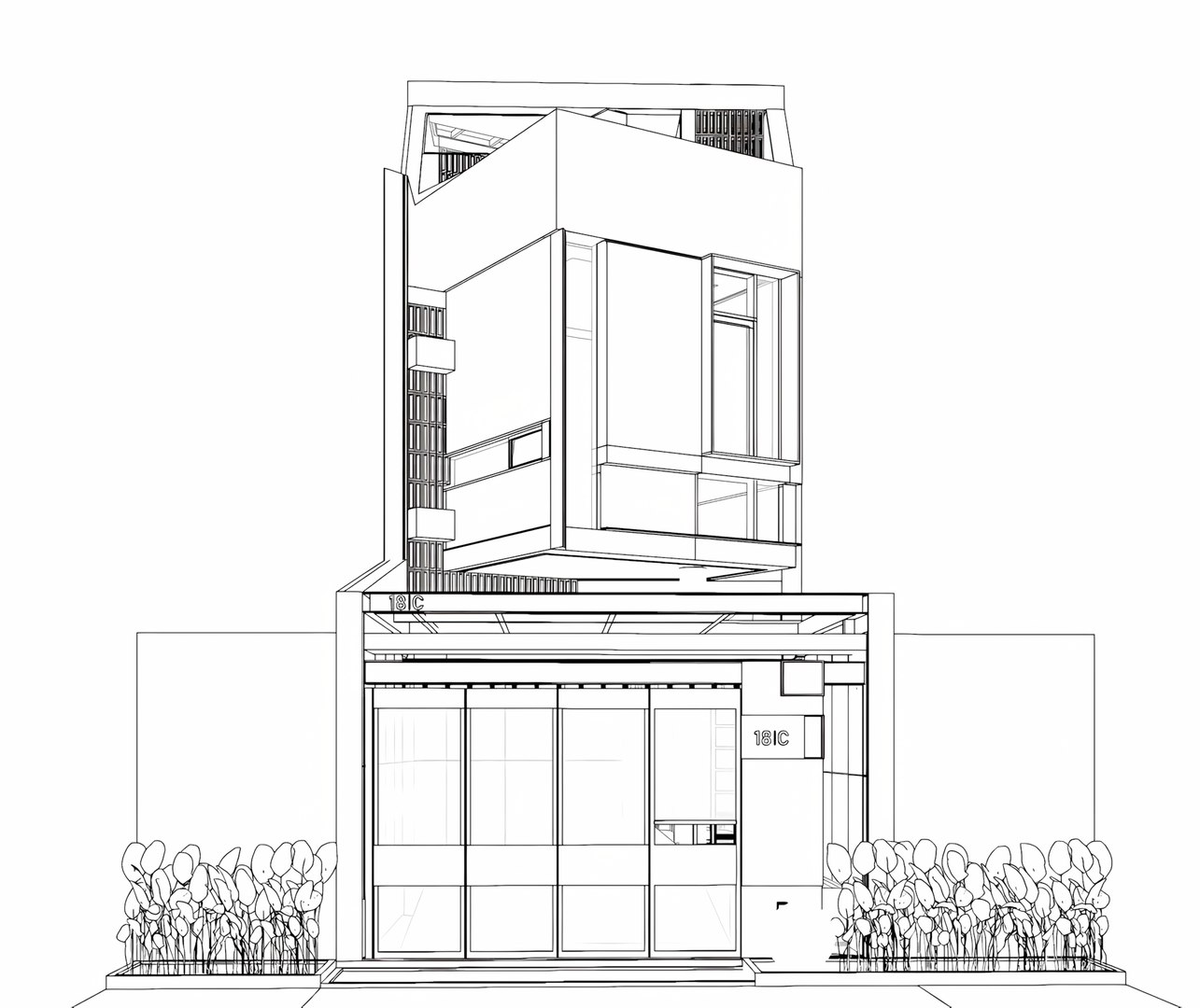 Modern Tropical Tiny House Minimalist Architecture Design 3D ...