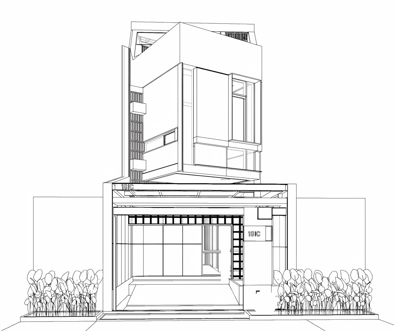 Modern Tropical Tiny House Minimalist Architecture Design 3D ...