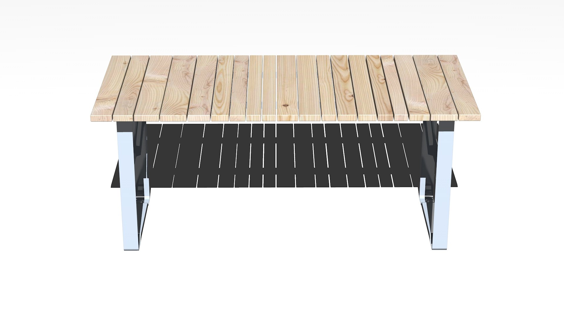 Rectangular picnic table 3D model - TurboSquid 1727496