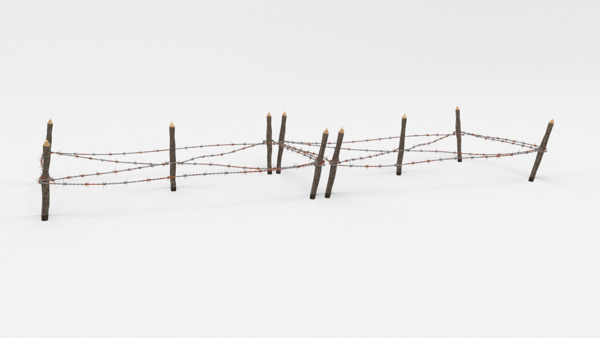 3D Barbed Wire Obstacle Model - TurboSquid 1191647