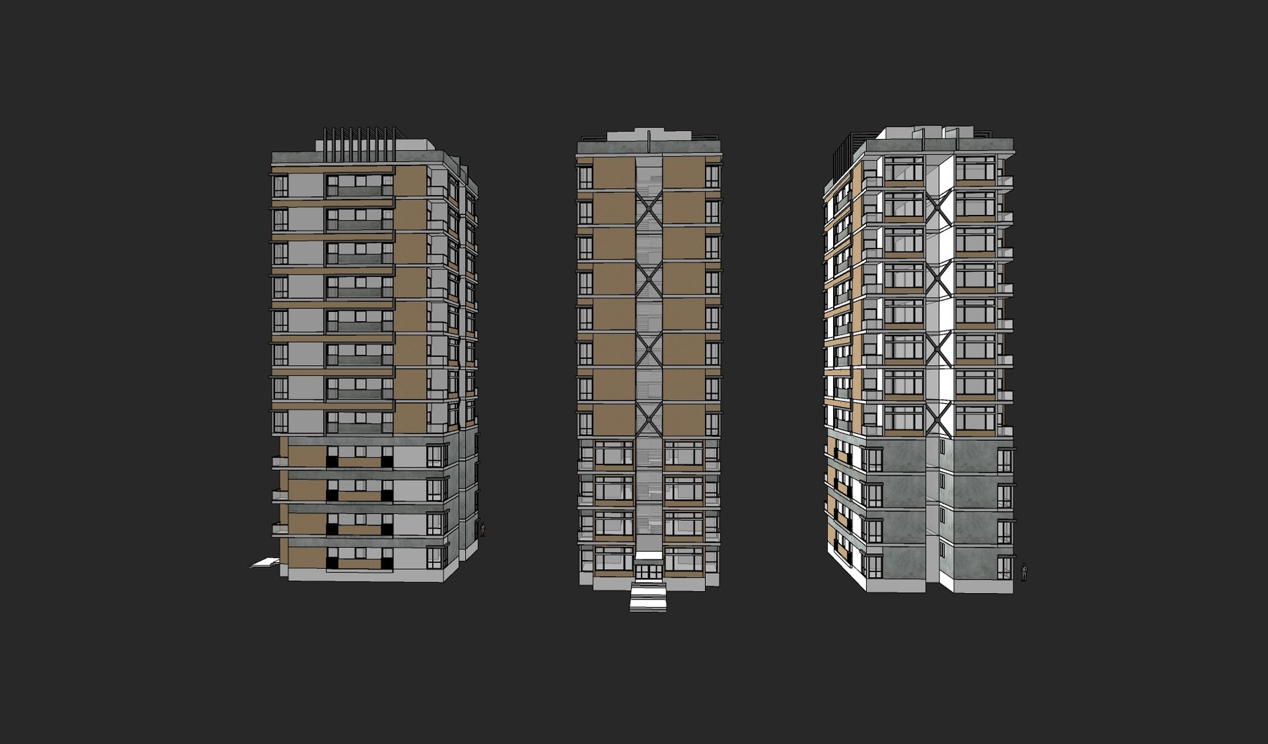 3D Sketchup Apartment V6 - TurboSquid 2266063