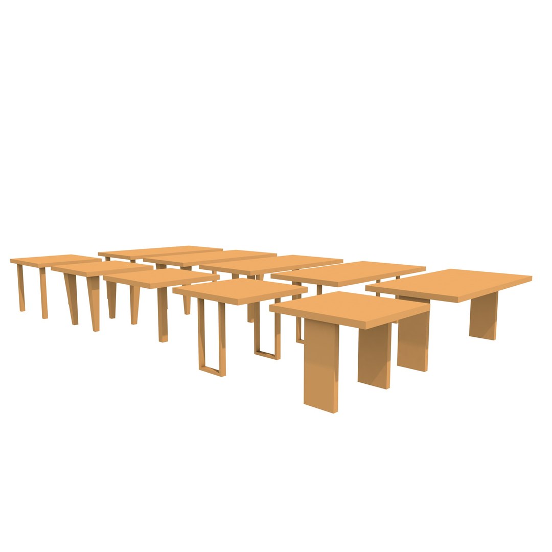 Simple table 3D model - TurboSquid 1360743