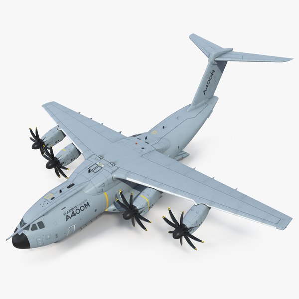 modelo 3d Avión de transporte militar Airbus A400M Atlas con Humvee en ...