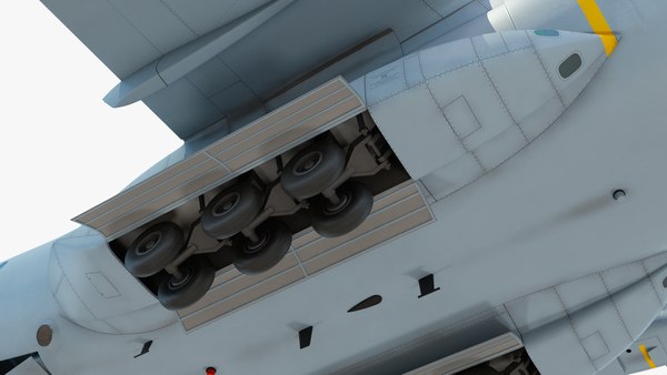 modelo 3d Avión de transporte militar Airbus A400M Atlas con Humvee en ...