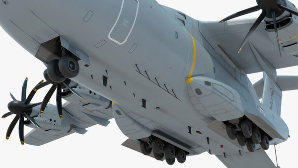 modelo 3d Avión de transporte militar Airbus A400M Atlas con Humvee en ...