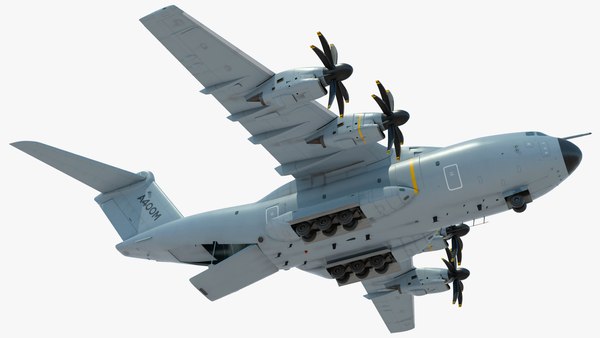 modelo 3d Avión de transporte militar Airbus A400M Atlas con Humvee en ...