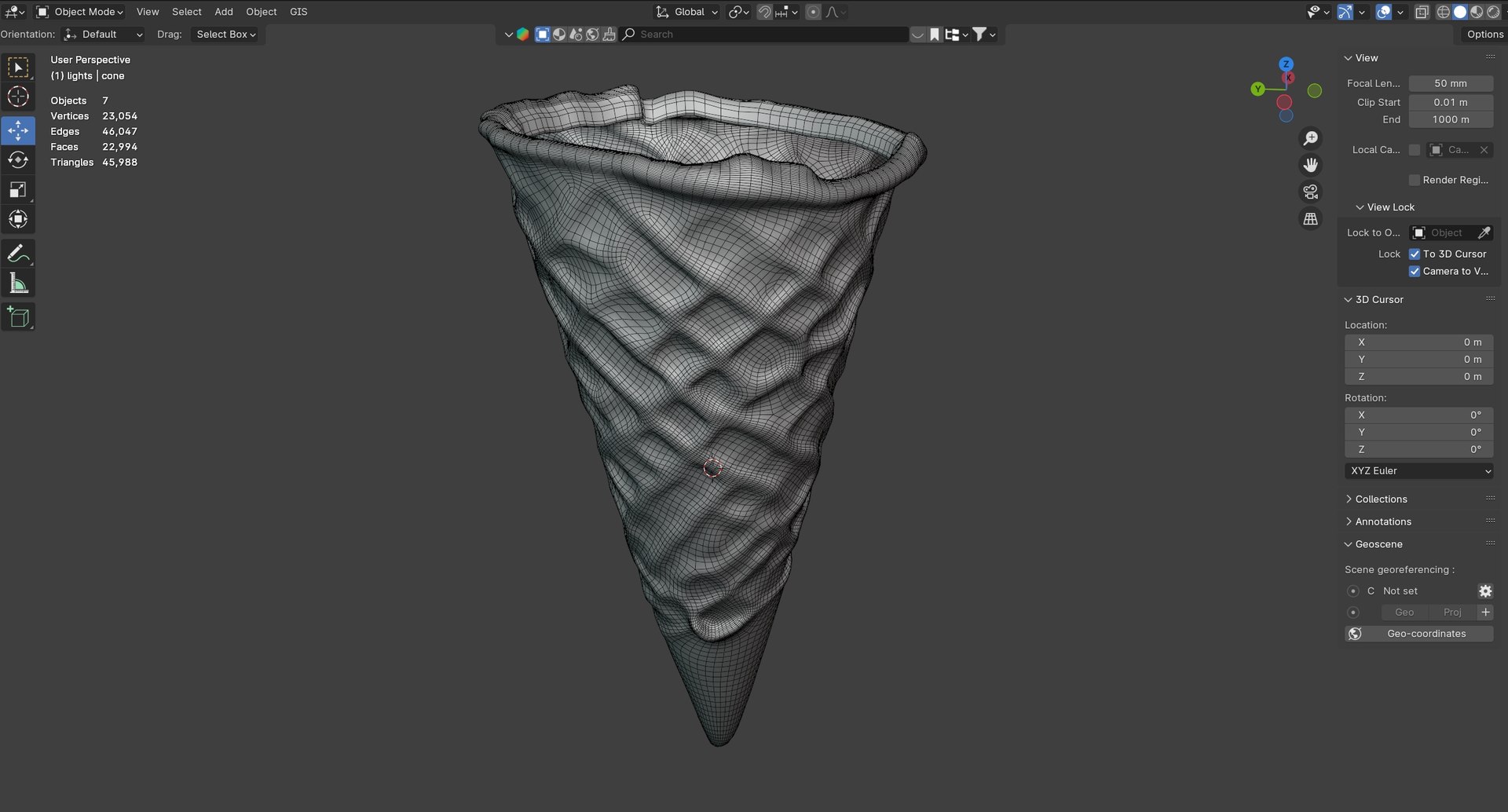 Ice Cream Cones 3D Model - TurboSquid 2384626