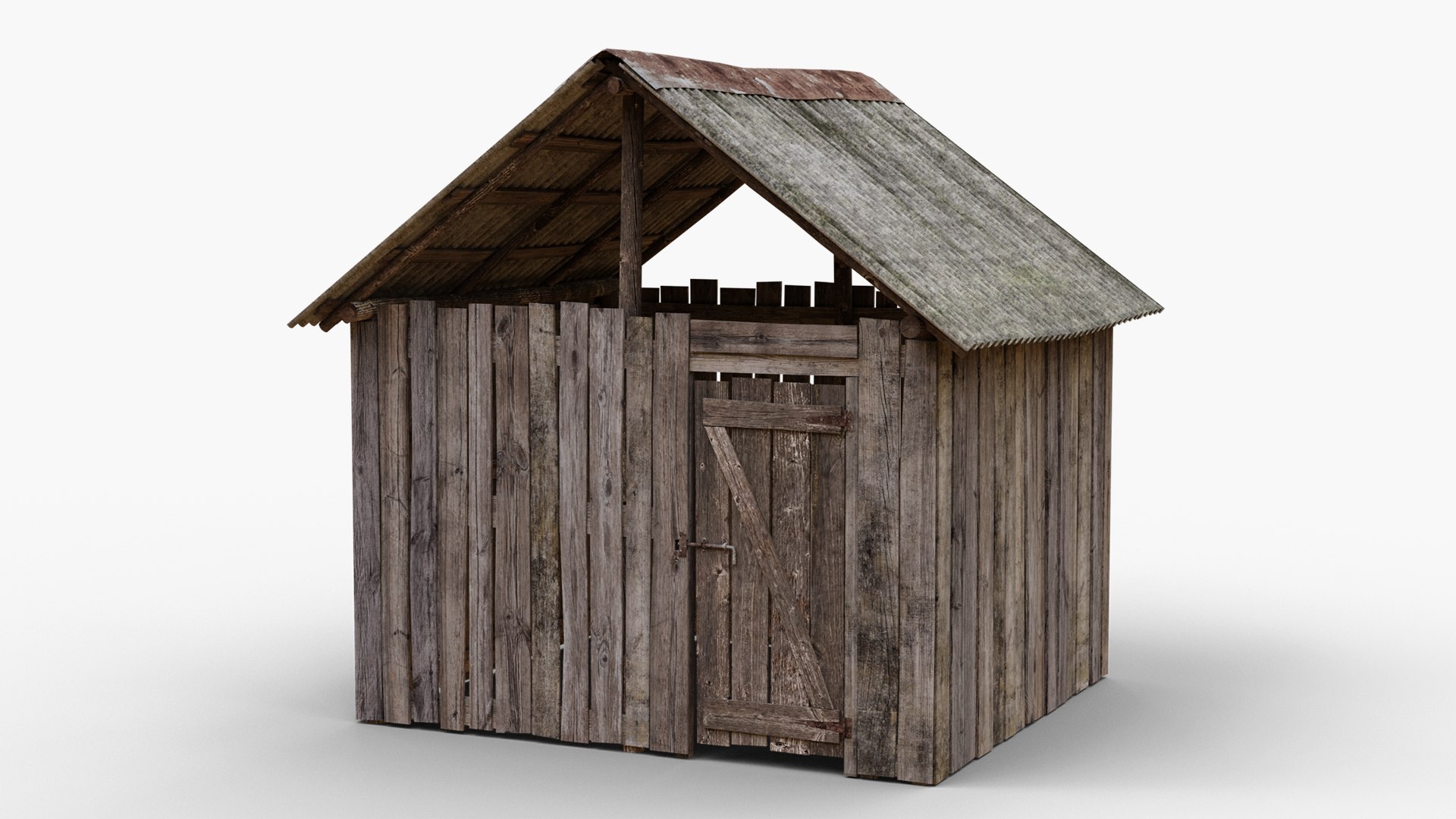 3D Model Wooden Shed - TurboSquid 1584708