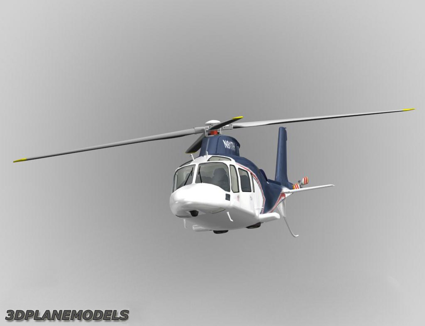 3d Model Of Agusta A-109e Private Livery