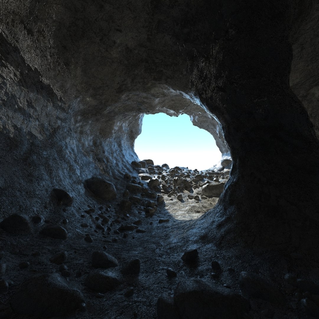 cave rock stones 3d model