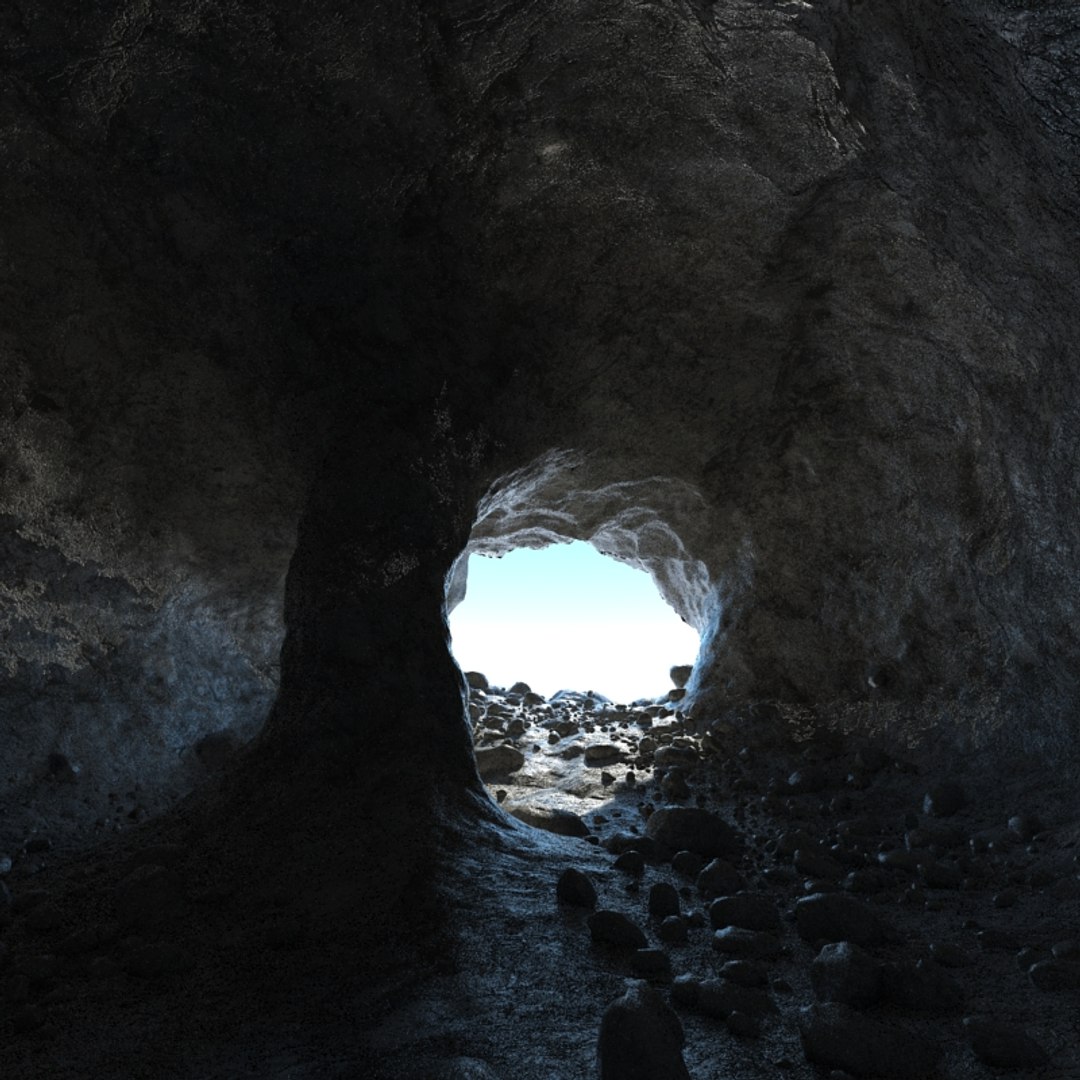 cave rock stones 3d model