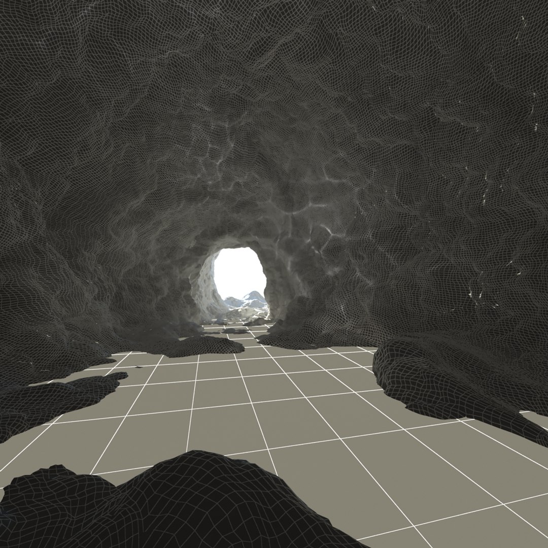 cave rock stones 3d model