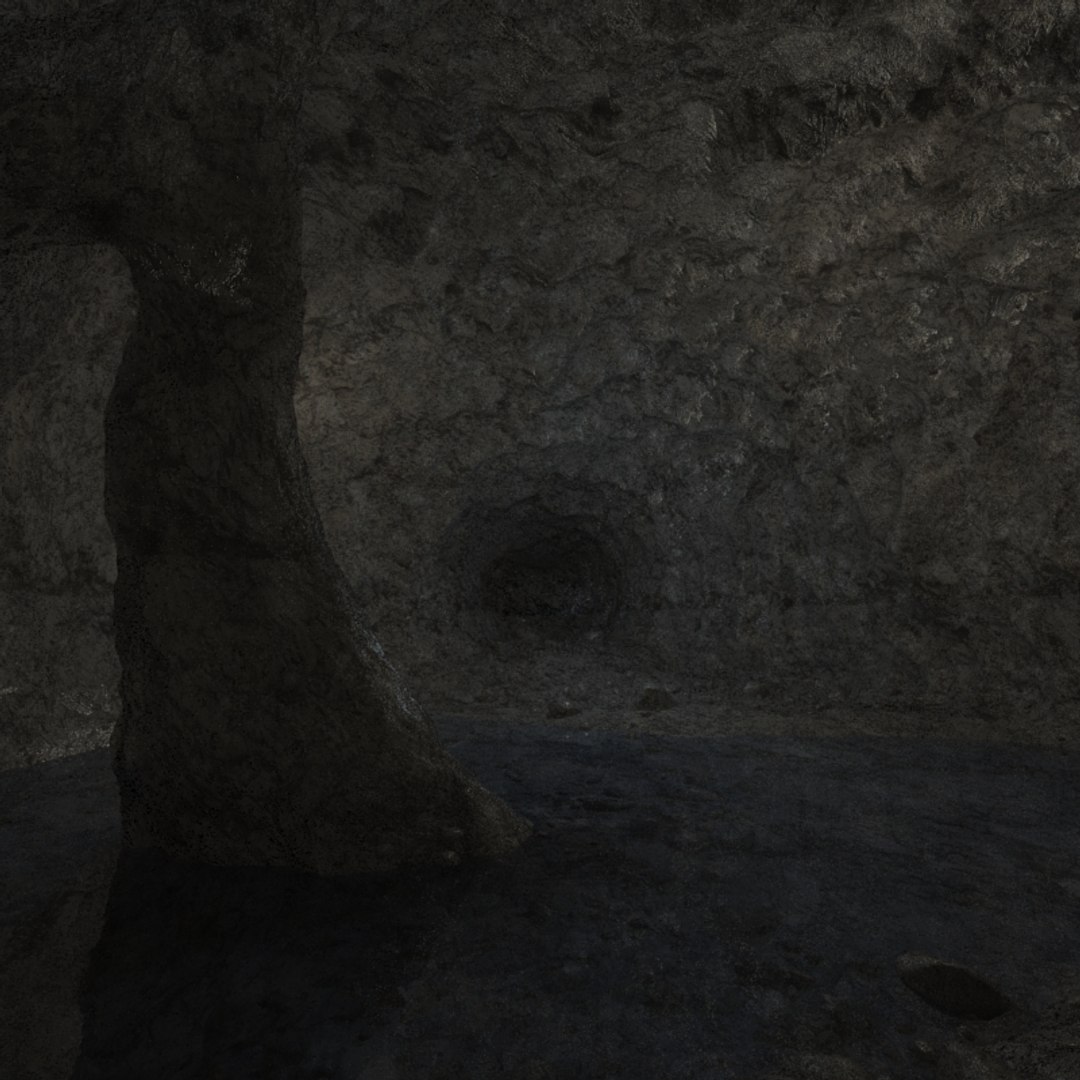 cave rock stones 3d model