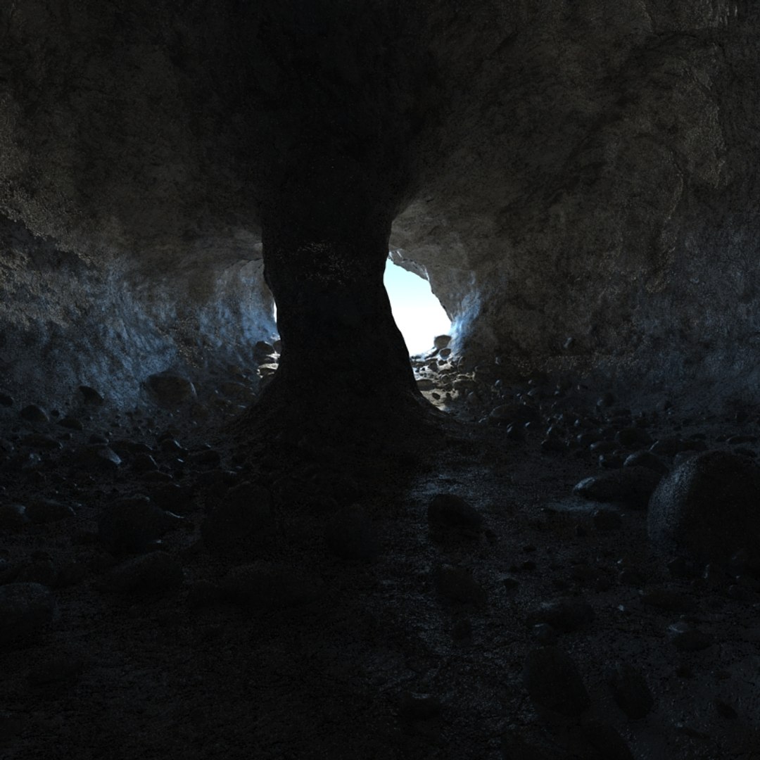 cave rock stones 3d model