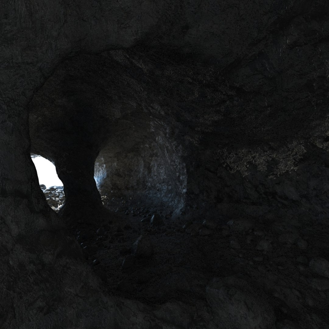 cave rock stones 3d model