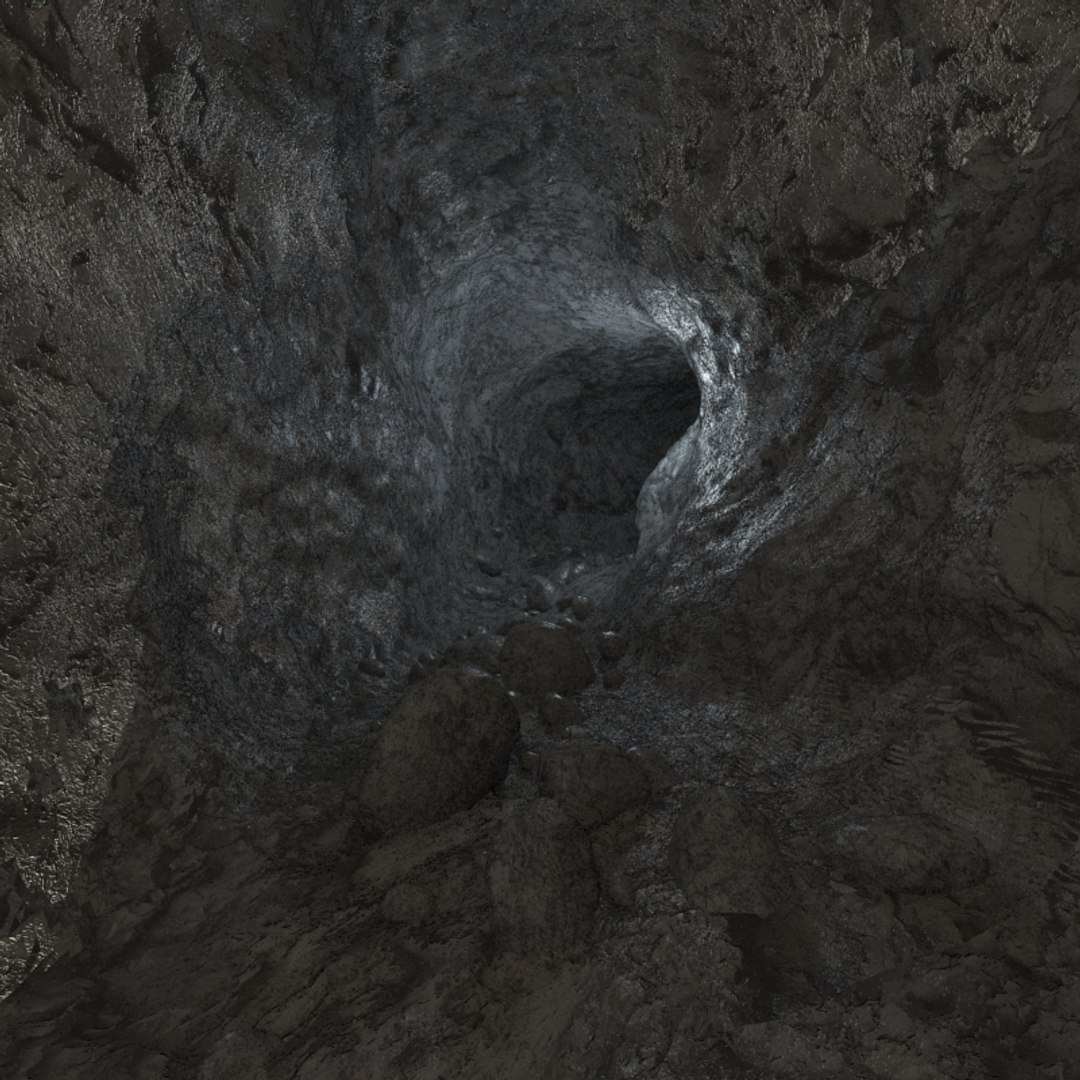 cave rock stones 3d model