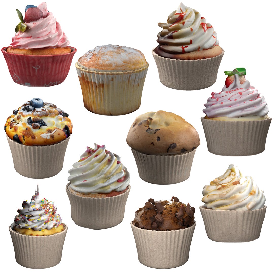 Muffin Collection 1 3D Model - TurboSquid 2378713