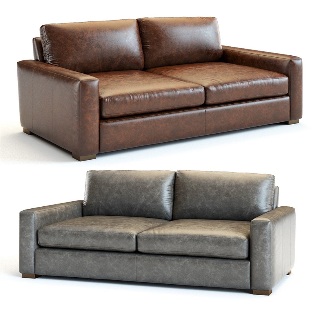 Maxwell Leather Sofa 3D Model - TurboSquid 1488278
