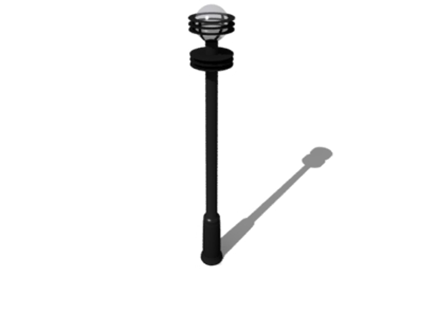 blender modern lamp post