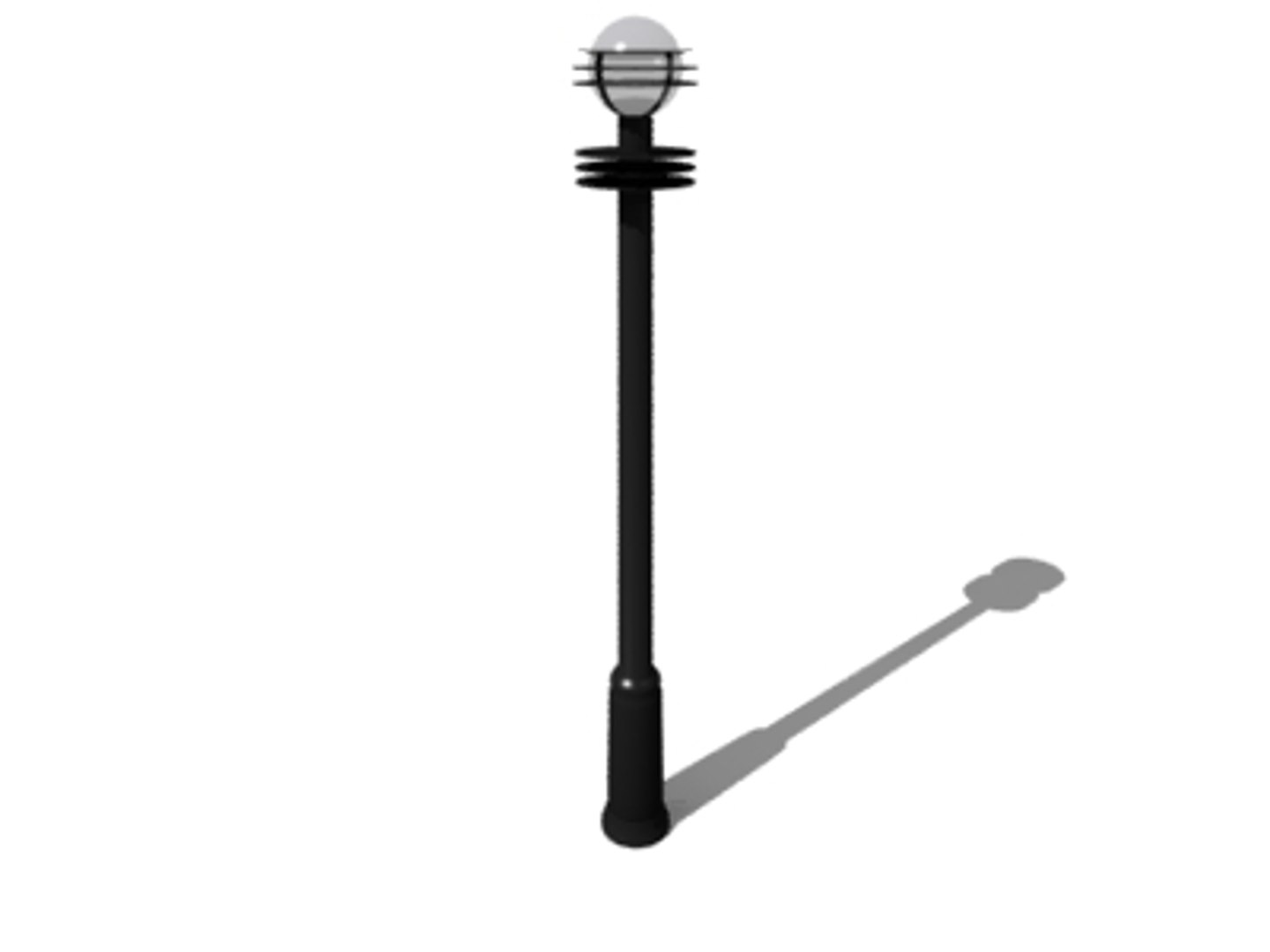 blender modern lamp post
