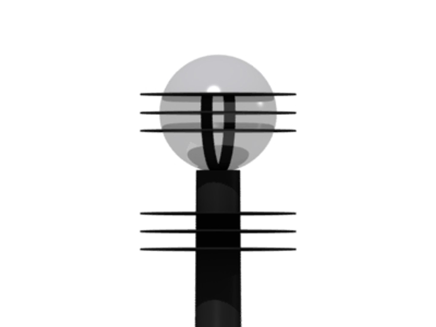 blender modern lamp post