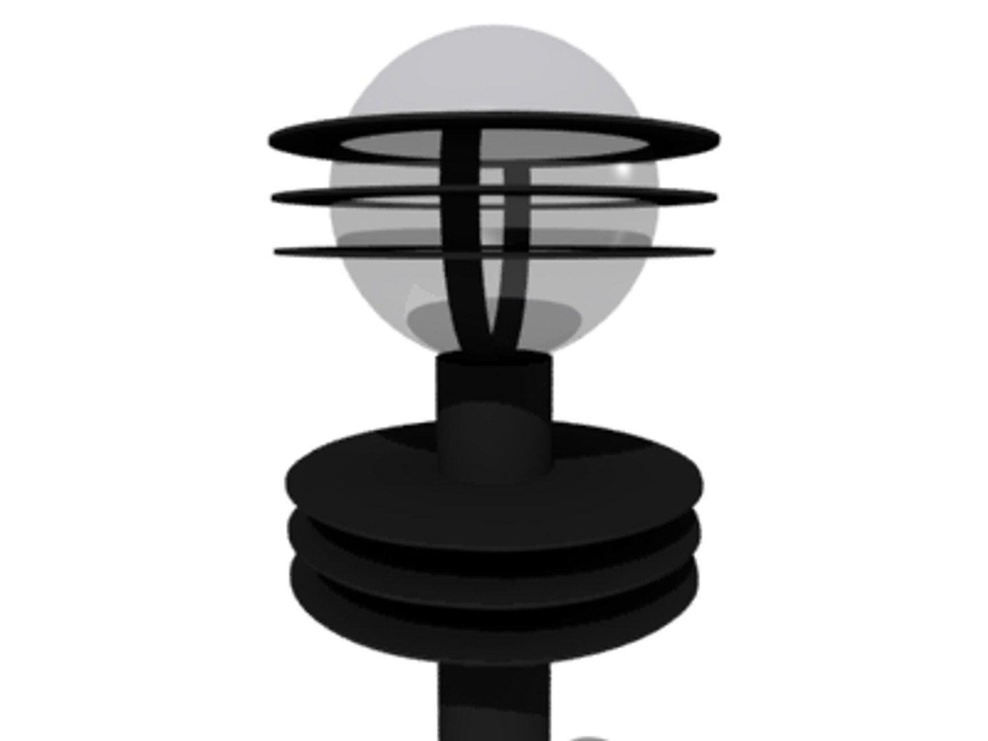 blender modern lamp post