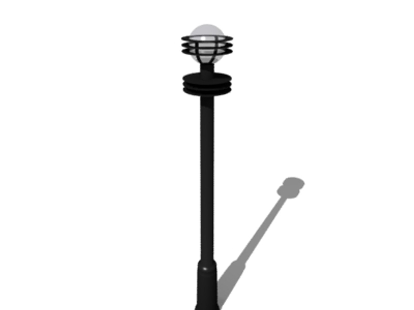 blender modern lamp post