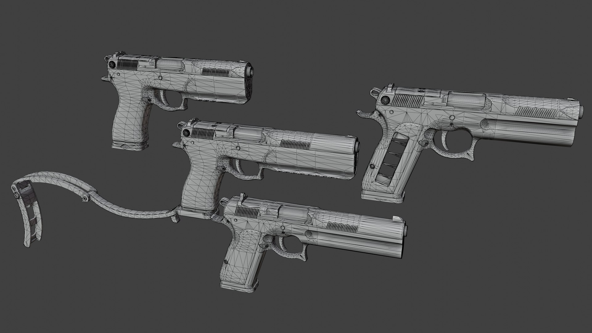 FK Brno And PSD Handgun 3D Model - TurboSquid 2043053