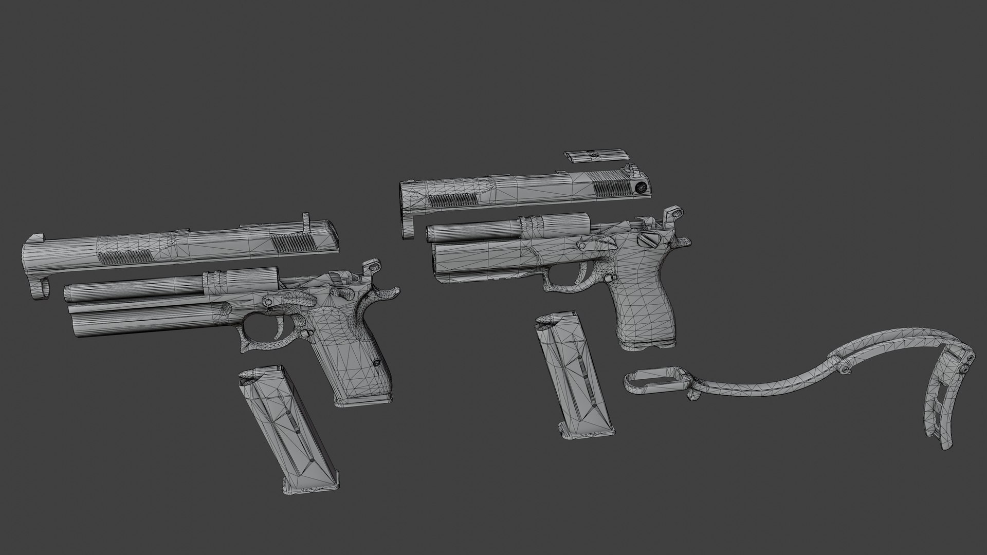 FK Brno And PSD Handgun 3D Model - TurboSquid 2043053