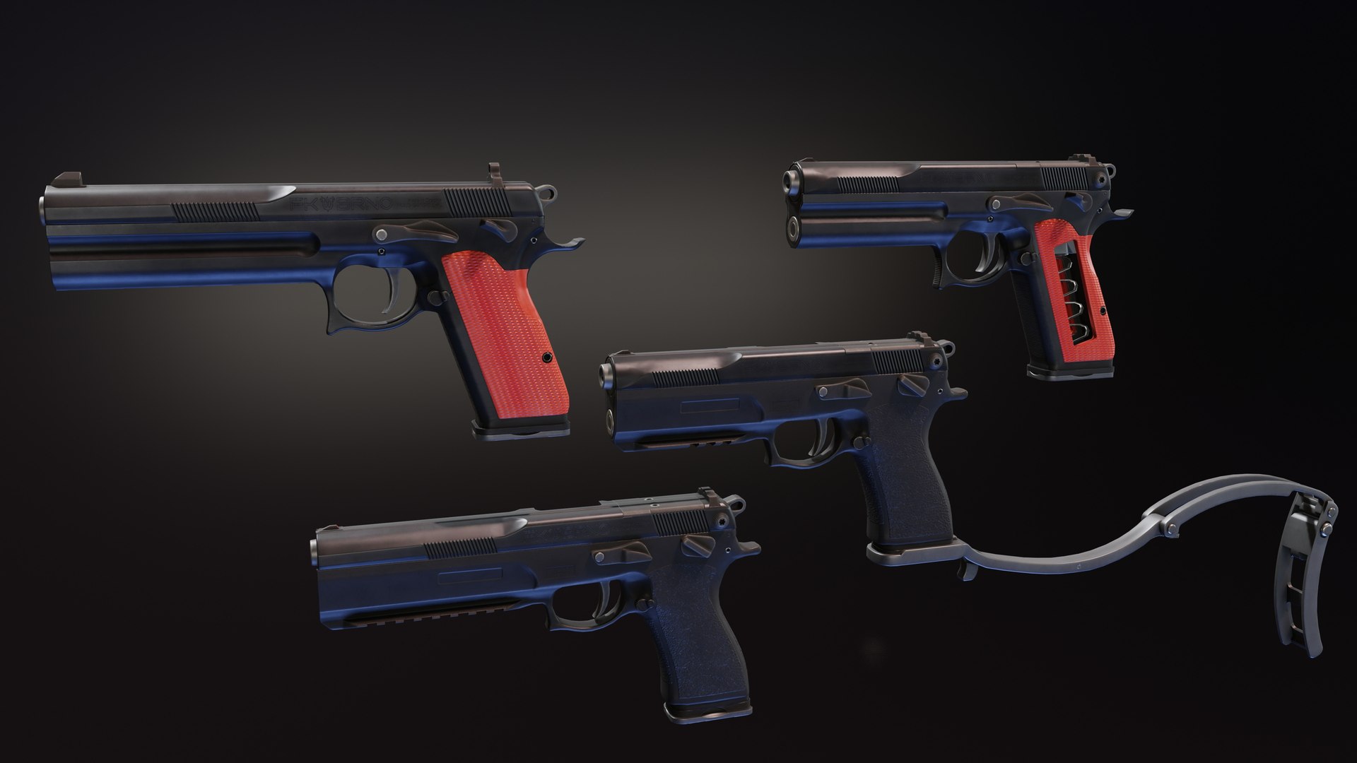 FK Brno And PSD Handgun 3D Model - TurboSquid 2043053