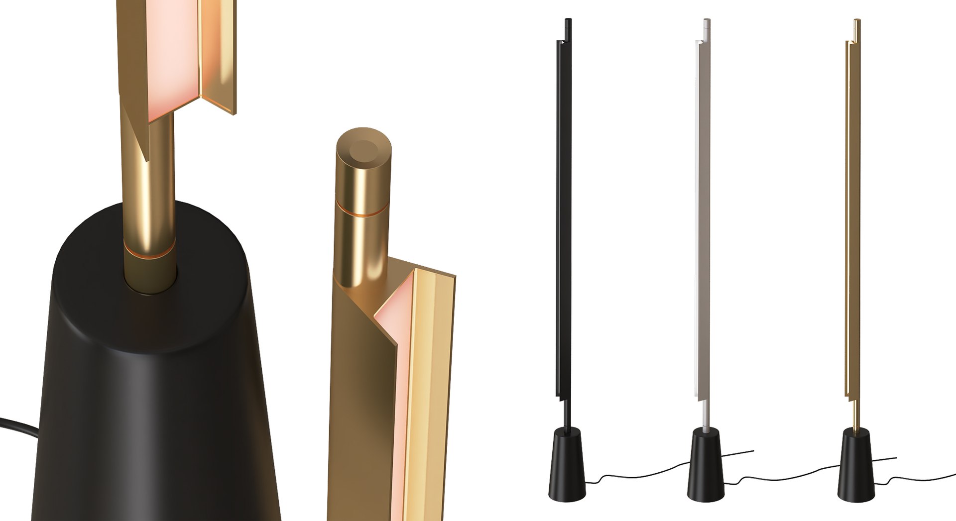 Luceplan Compendium Floor Lamps 3D Model - TurboSquid 2035454