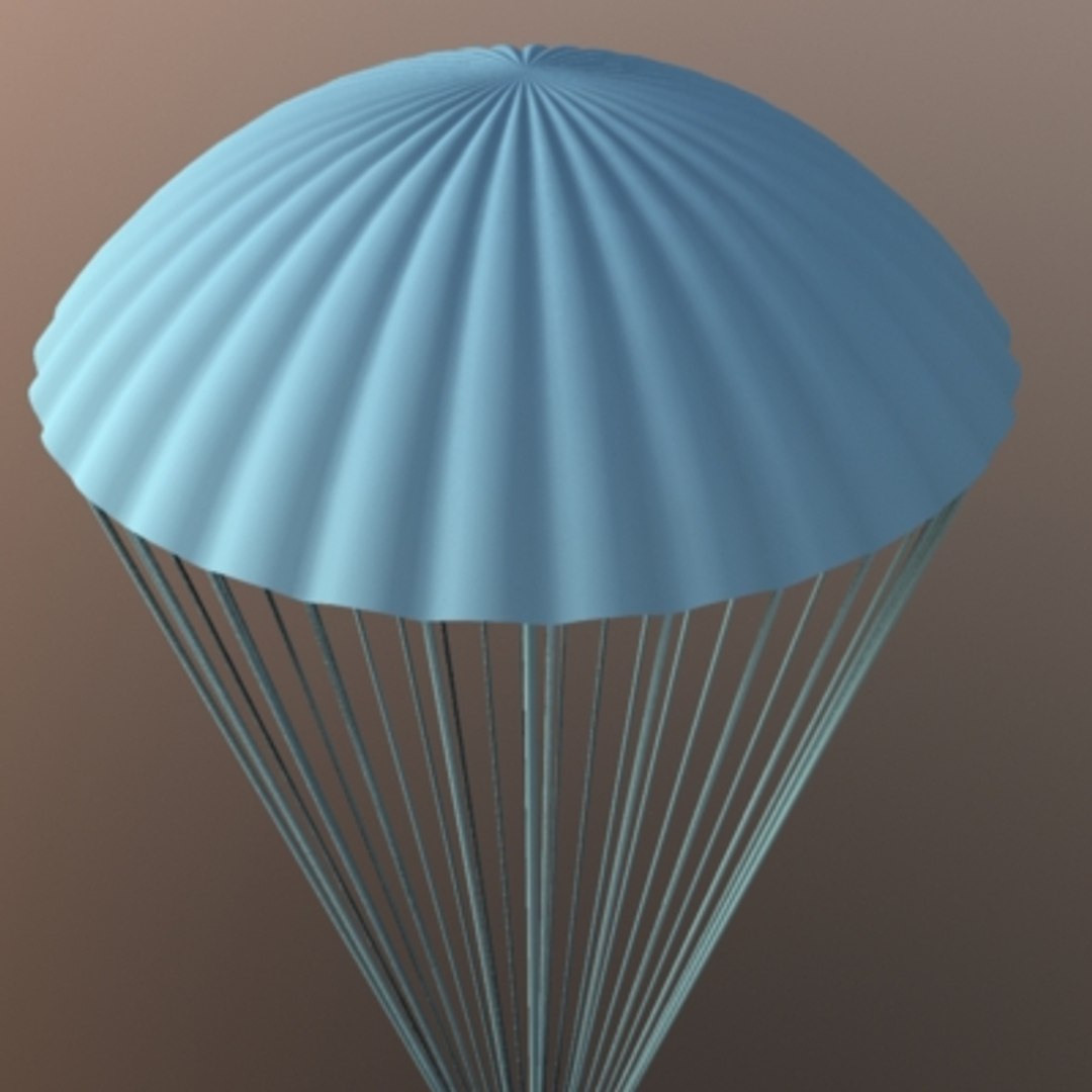 Paraglider Parachute Obj