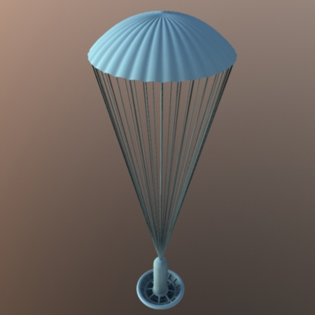 Paraglider Parachute Obj