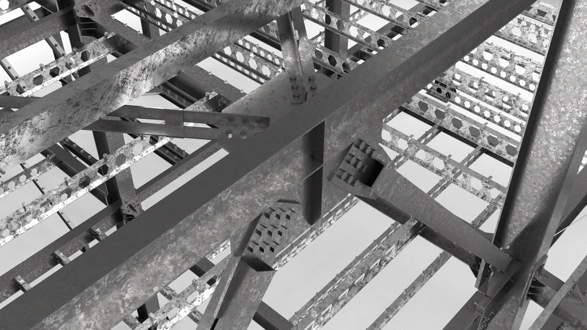 3D Structure Steel Model - TurboSquid 1644324