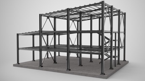 3D structure steel model - TurboSquid 1644324
