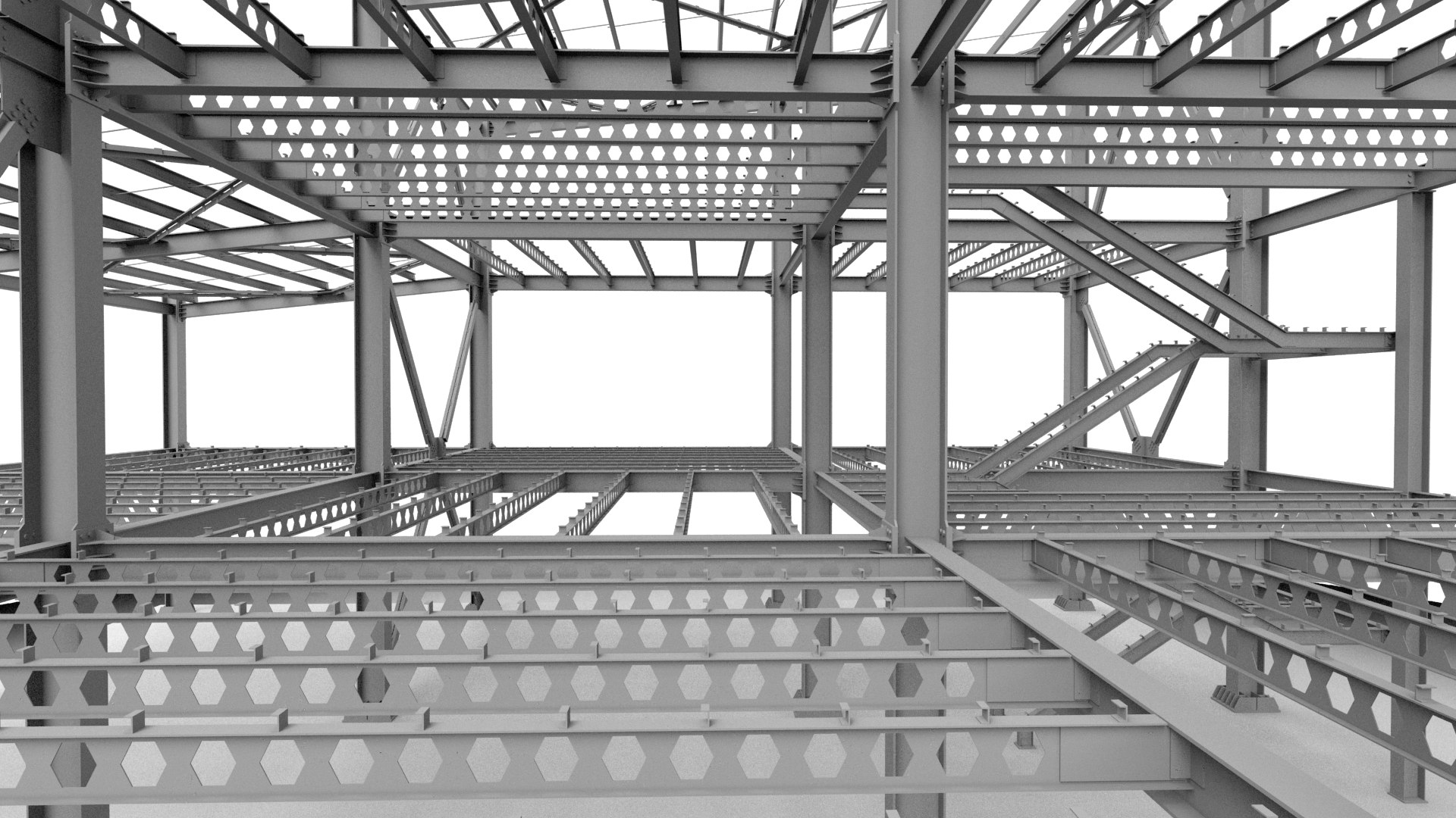 3D Structure Steel Model - TurboSquid 1644324