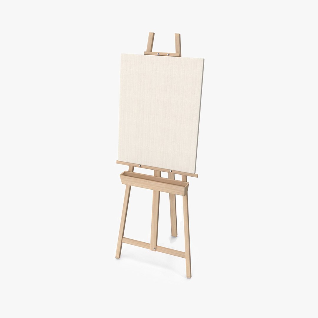 3D model Easel And Canvas - TurboSquid 2026258