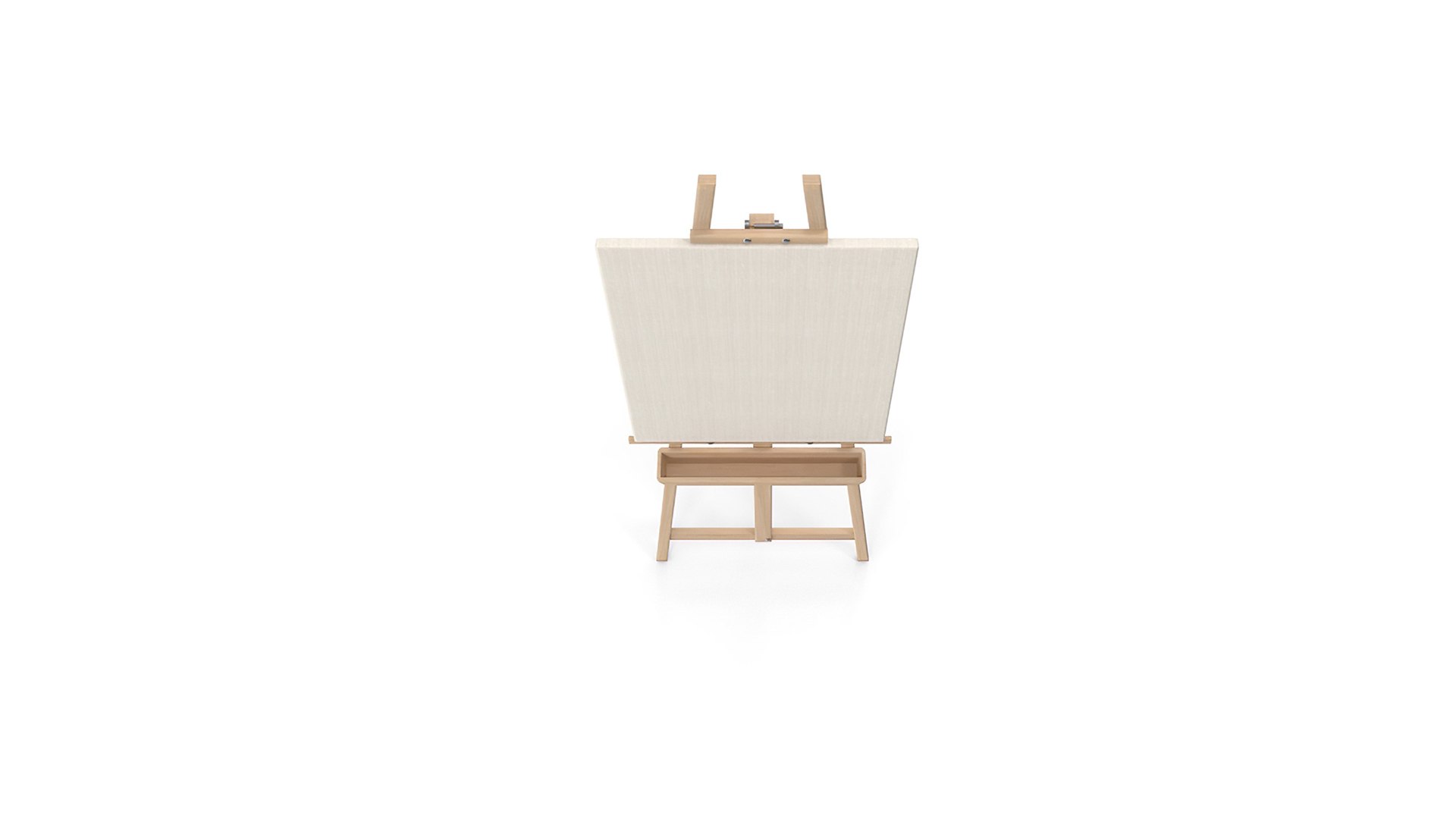 3D Model Easel And Canvas - TurboSquid 2026258