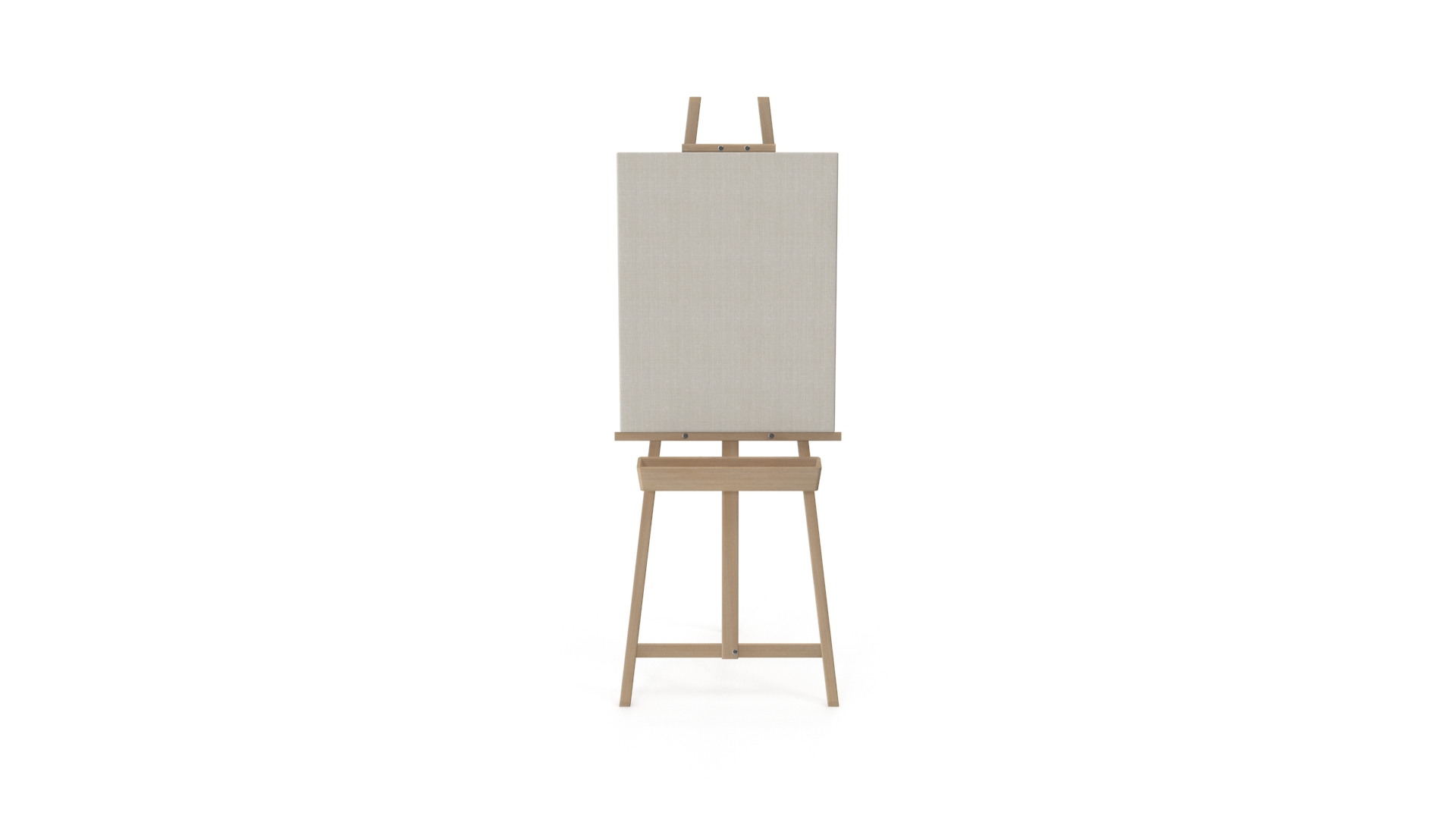 3D Model Easel And Canvas - TurboSquid 2026258