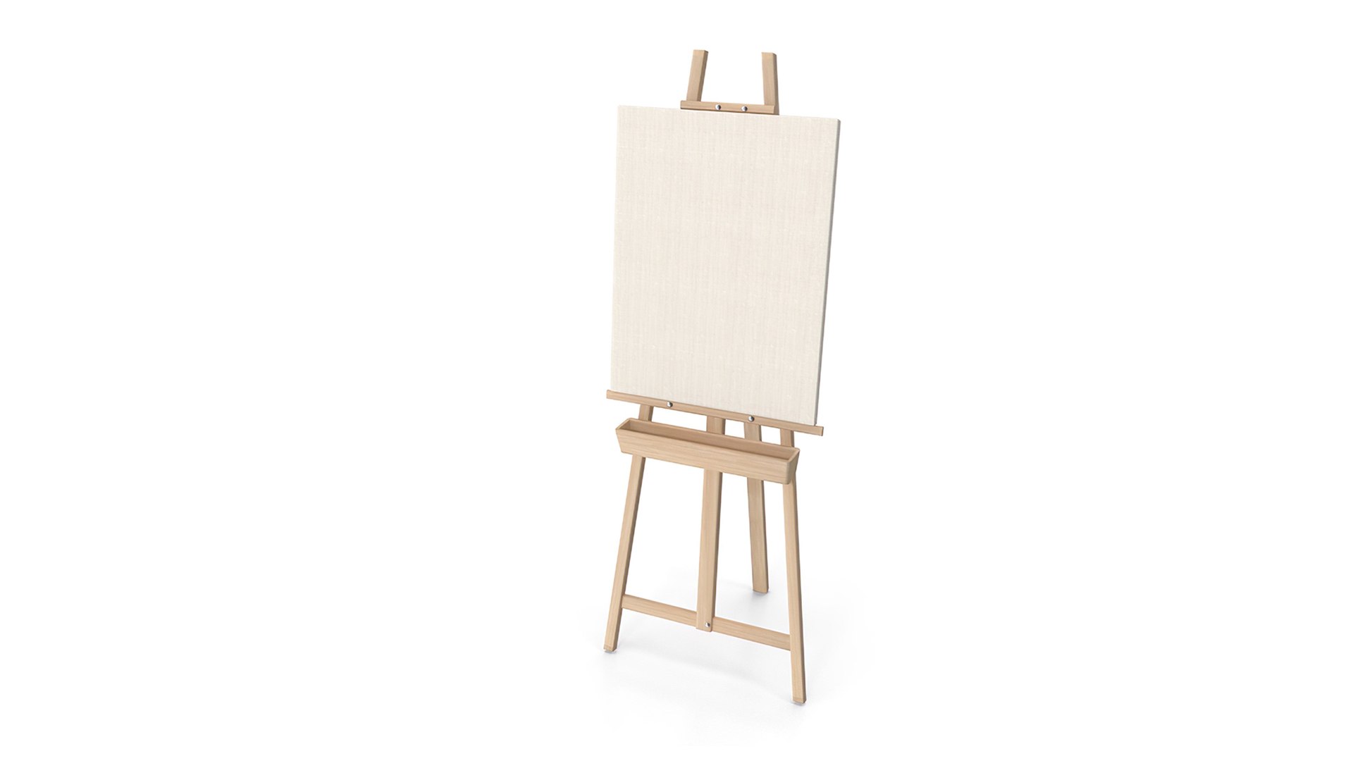 3D Model Easel And Canvas - TurboSquid 2026258