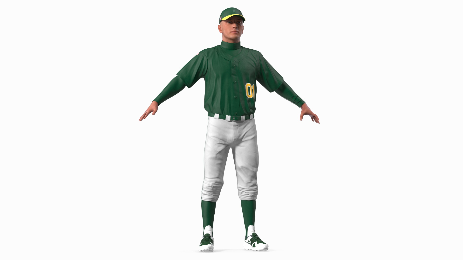 Baseball Player Rigged Generic 3d Max
