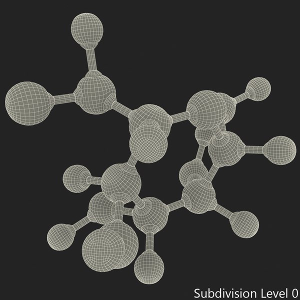 3ds max glucose molecular modeled