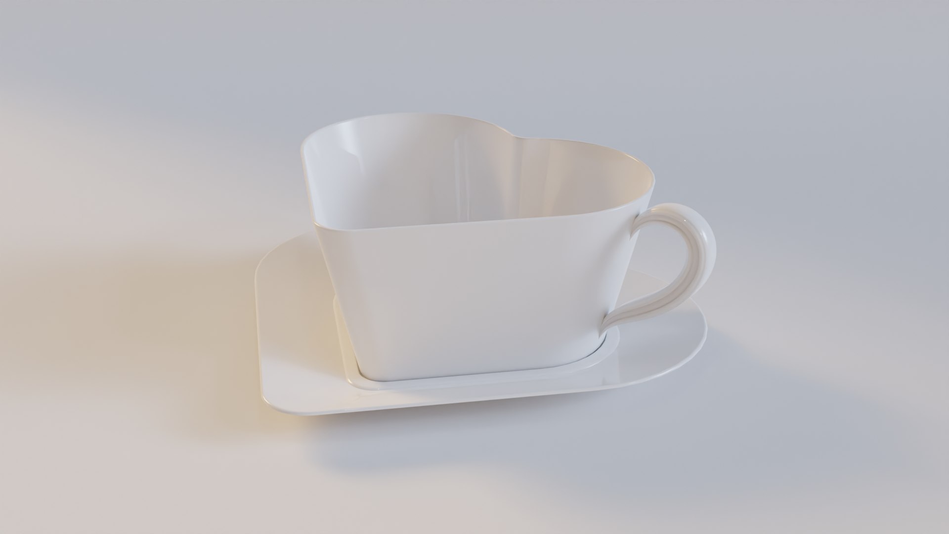 Detailed Heart Shaped Coffee Cup 3D - TurboSquid 1953963