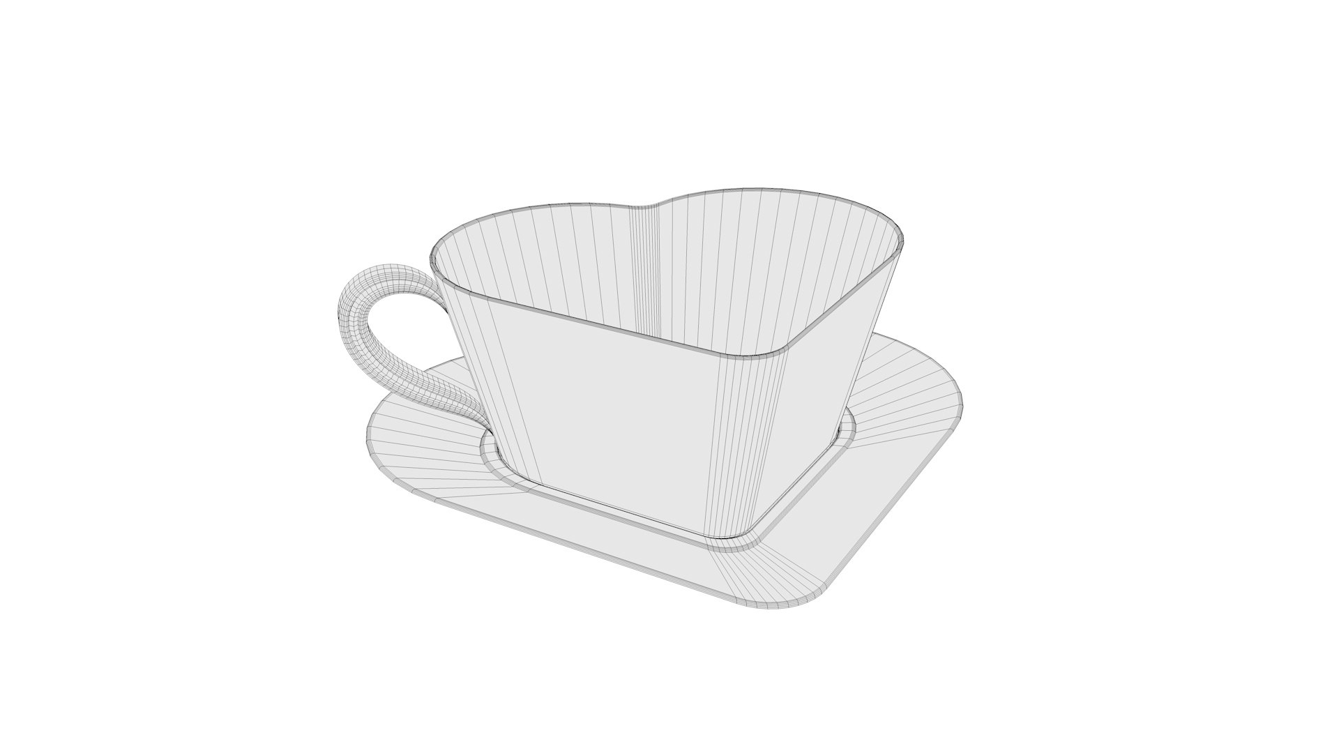 Detailed Heart Shaped Coffee Cup 3D - TurboSquid 1953963