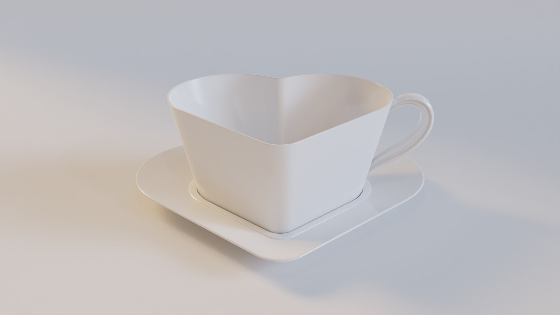 Detailed Heart Shaped Coffee Cup 3D - TurboSquid 1953963